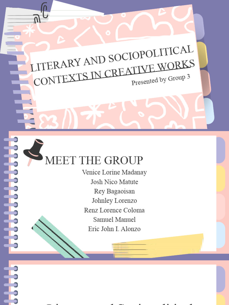 Pastel Spiral Notebook Group Project Presentation | PDF | Romanticism