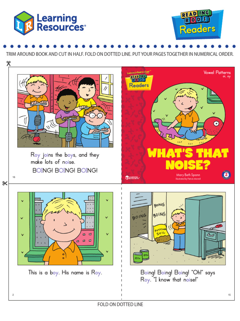 Reading Rods Whats That Noise Book Level 2 | PDF | Cognition | Human ...