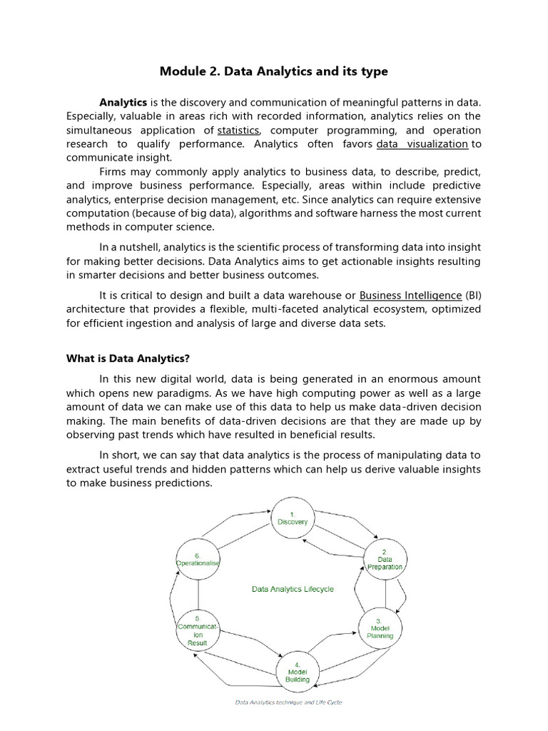 Module 2 Data Analytics and Its Type | PDF | Analytics | Predictive ... Module 2 Data Analytics and Its Type | PDF | Analytics | Predictive ...