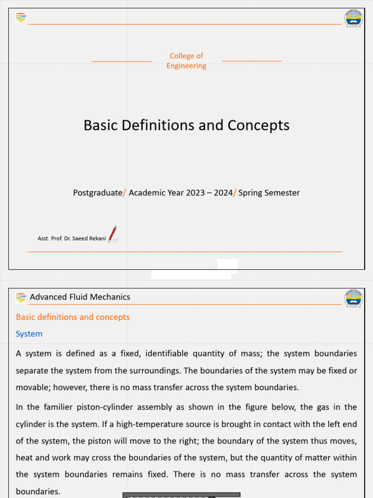 2 MSC AFM Basic Definitions & Concepts | PDF | Fluid Mechanics | Fluid ...