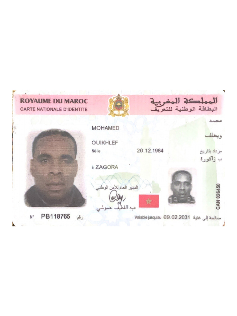 Carte Nationale D'identite | PDF
