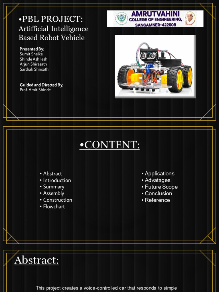 Voice-Controlled Arduino RC Car Project | PDF | Arduino | Robot