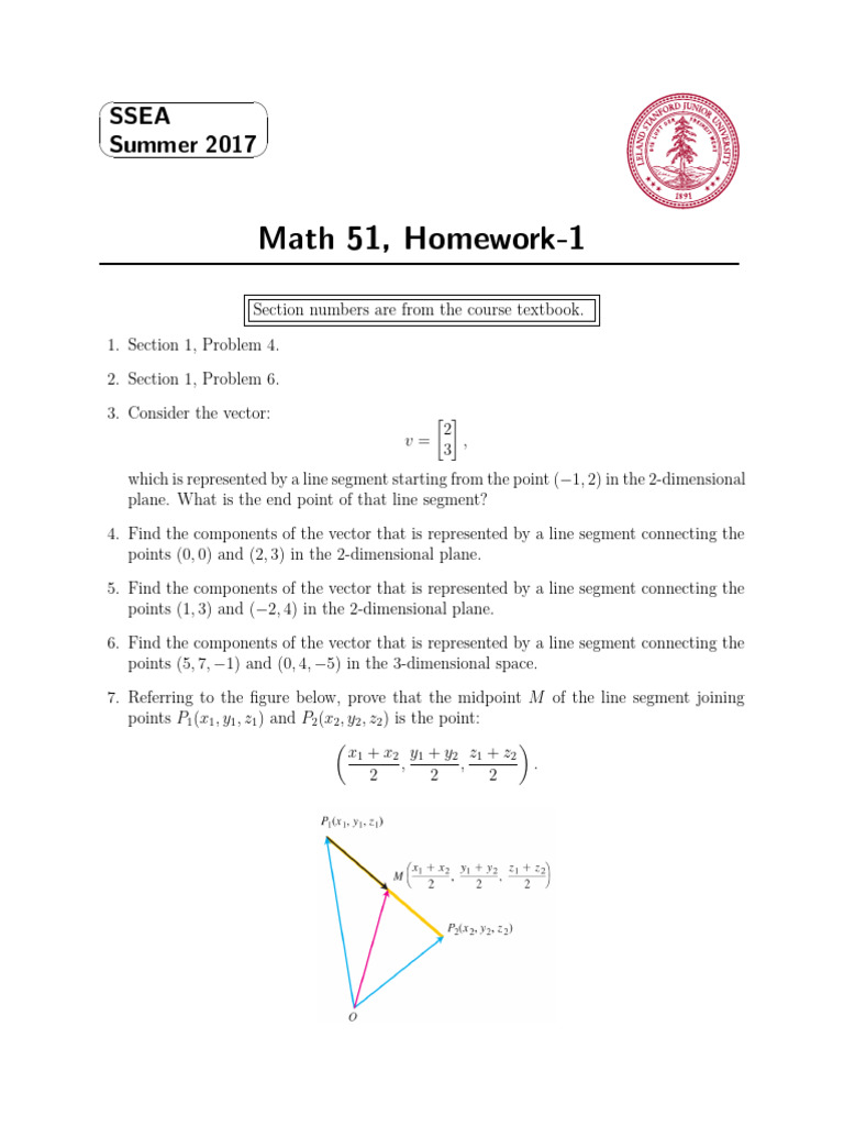 Homework 1 | PDF | Geometry | Mathematics
