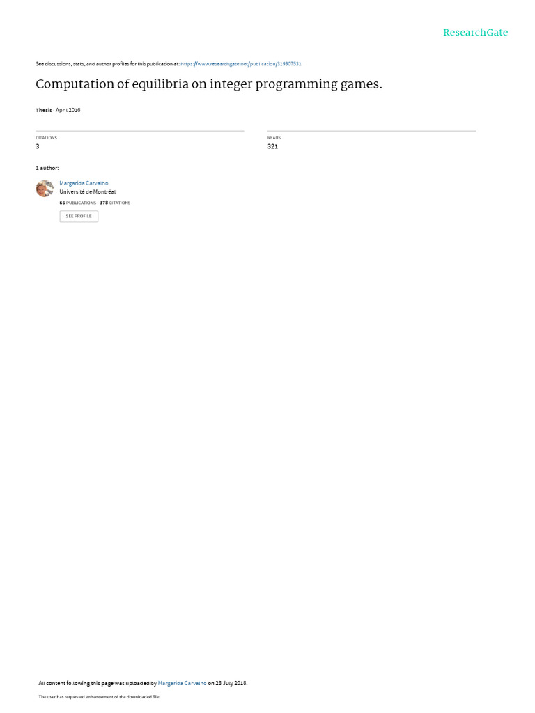 Integer Programming Game Theory | PDF | Computational Complexity Theory | Linear Programming