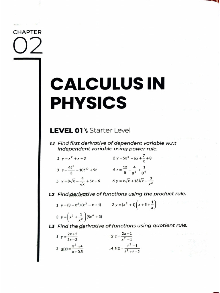 2.1) Calculus | PDF