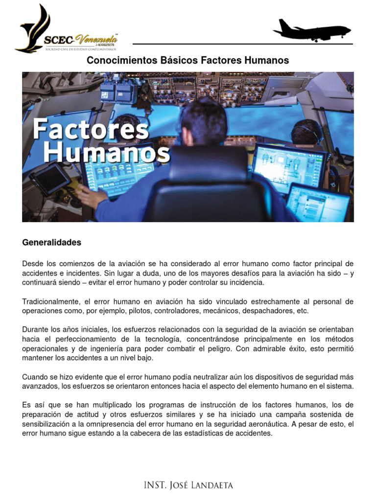 Factores Humanos Generalidades Clase 1 | PDF | Comunicación | Estrés ...