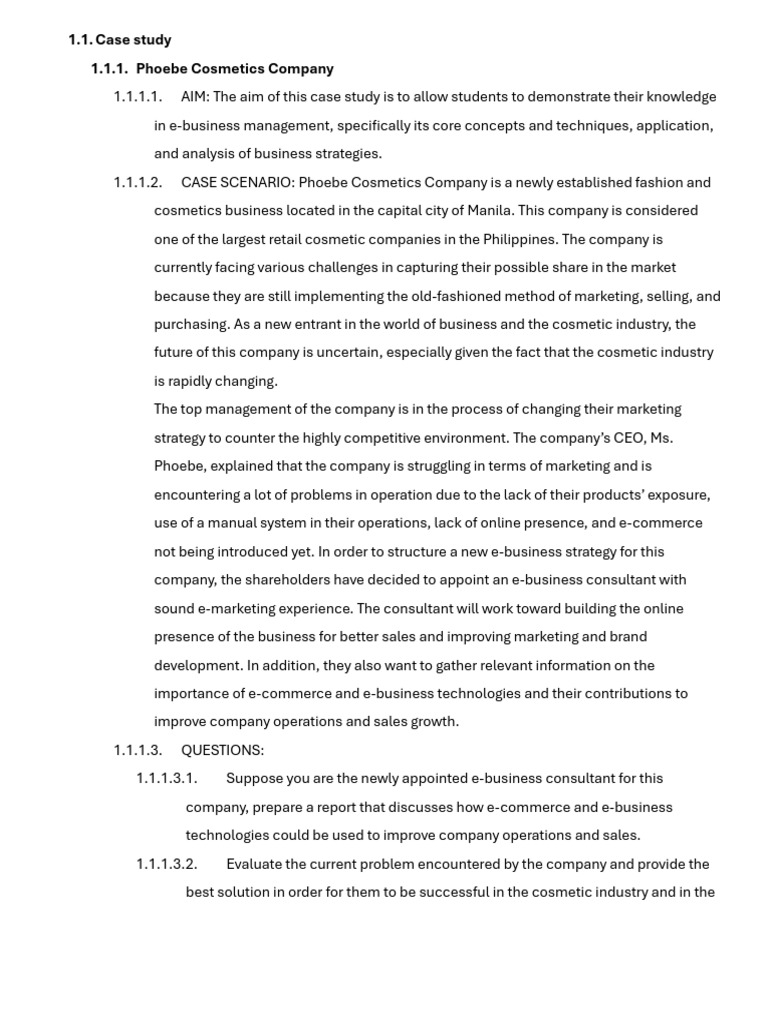 IT case study | PDF | Marketing | Strategic Management