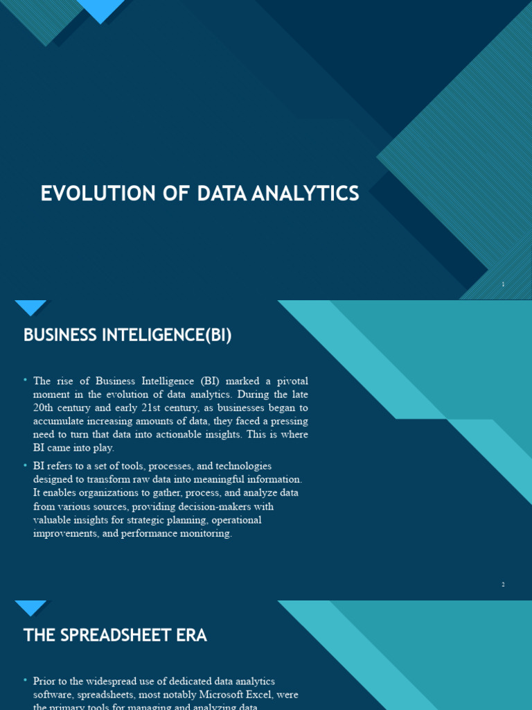 Evolution of Data Analytics | PDF | Business Intelligence | Analytics