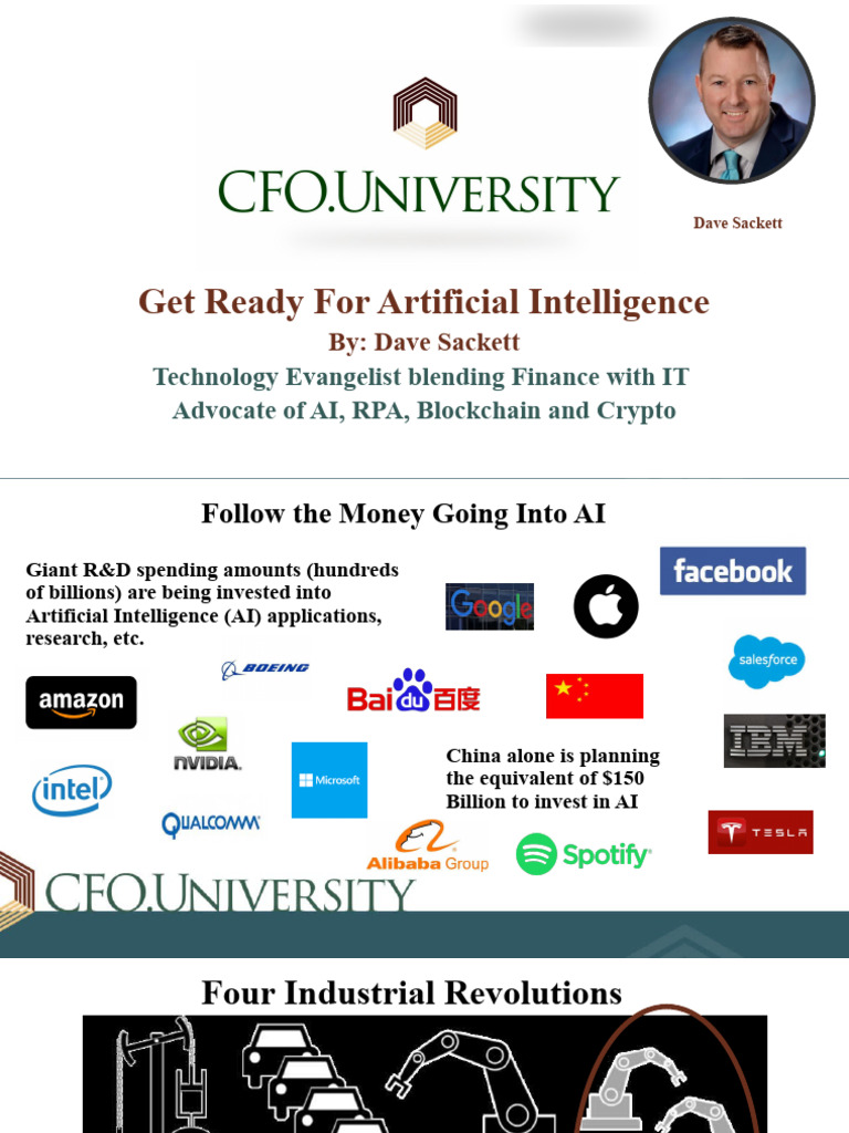 Get Ready For Artificial Intelligence-Dave Sackett For CFO - University | PDF | Artificial ...