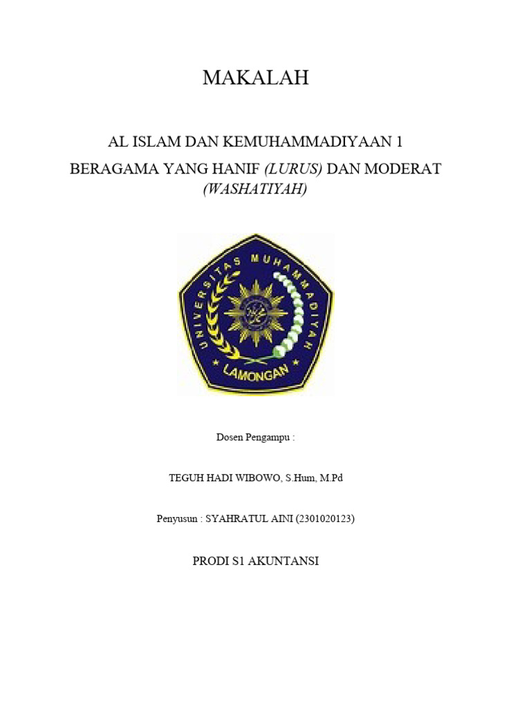 Agama Hanif dan Moderat dalam Islam | PDF