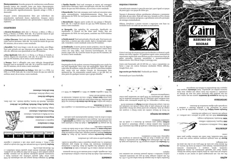 Cairn Pocket - Resumo de Regras | PDF