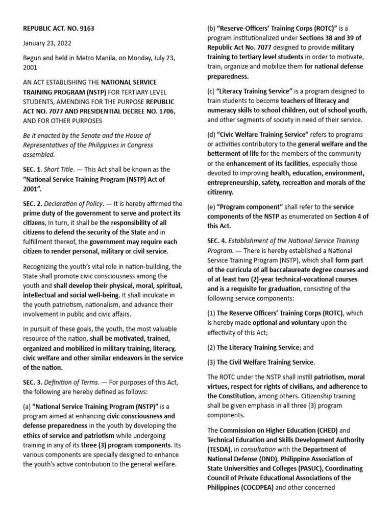 REPUBLIC ACT 9163 | PDF | Government