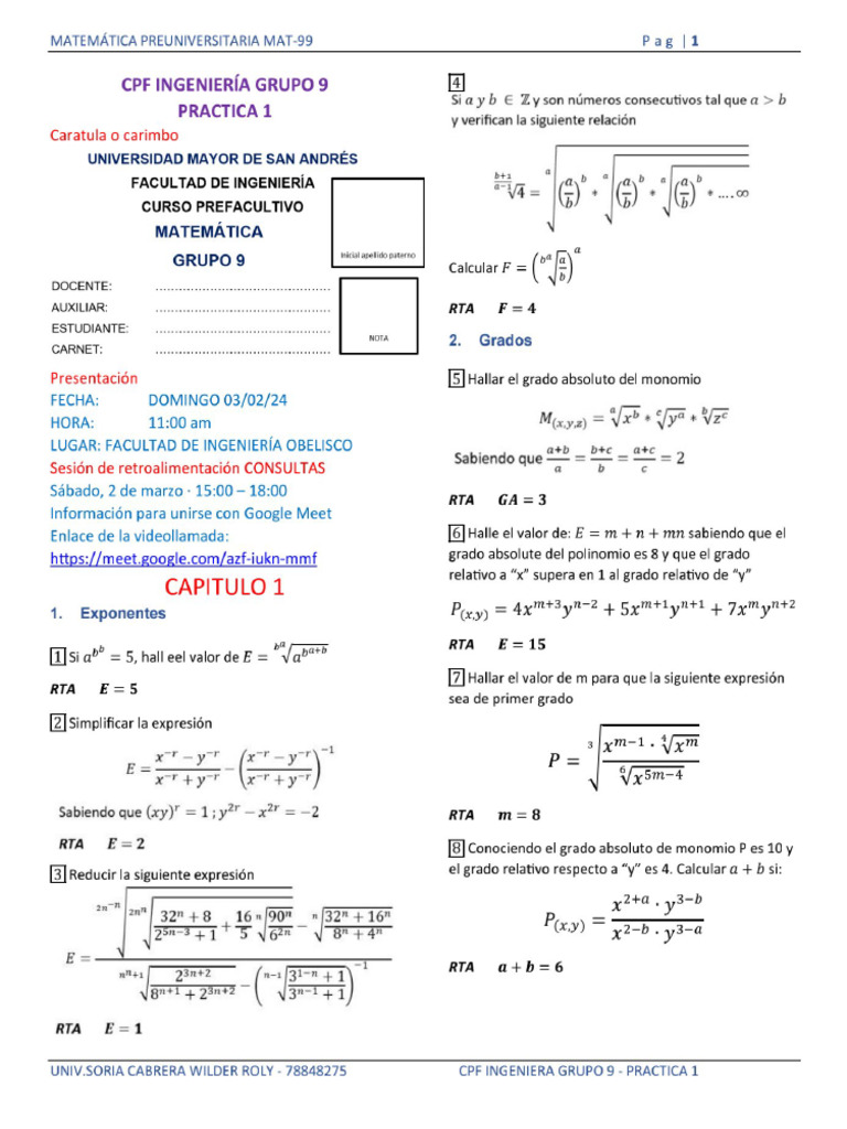 Practica Cap 1 Auxiliar | PDF