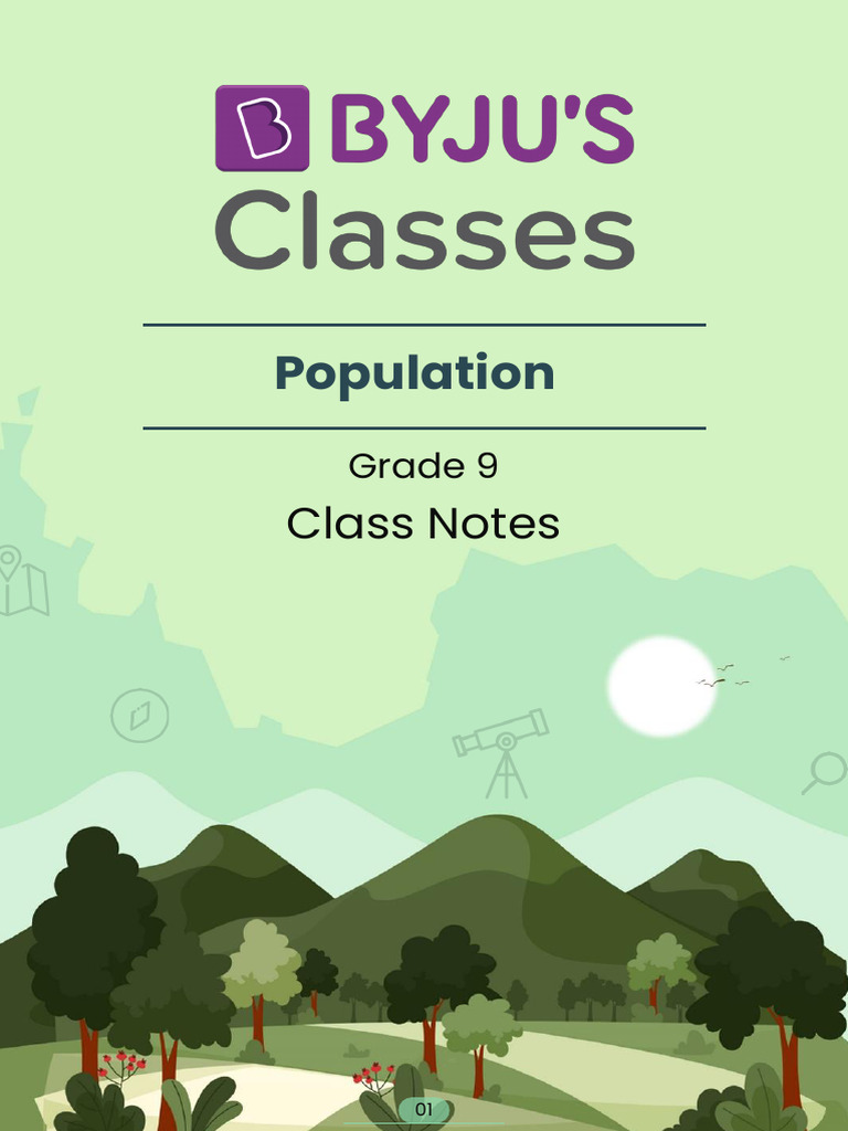 BYJU'S Population Notes | Download Free PDF | Literacy | Human Migration