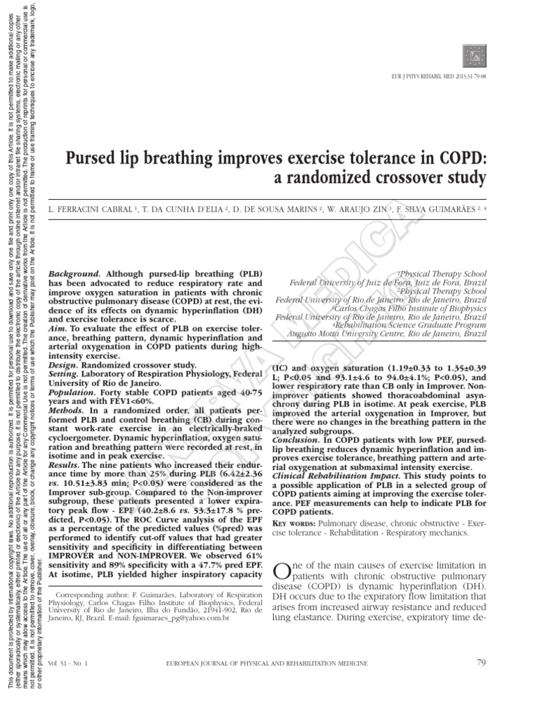 An Evaluation of The Acute Impact of Pursed Lips Breathing On COPD ...