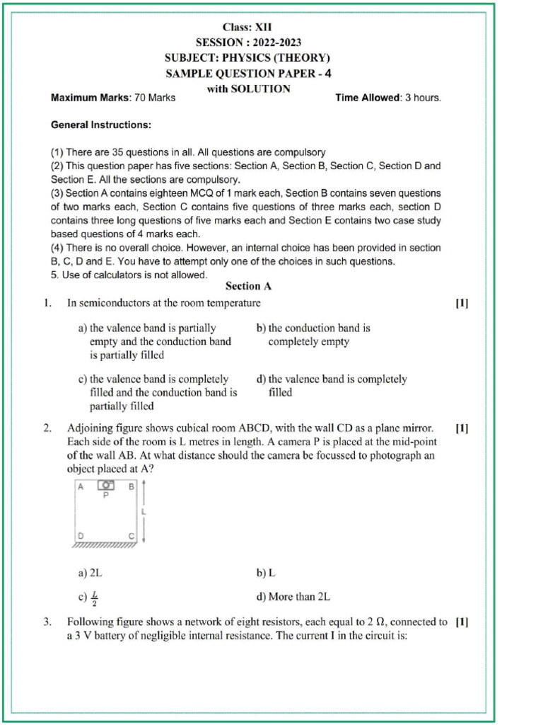 SP14 Physics 12th 2023 EduBack | PDF