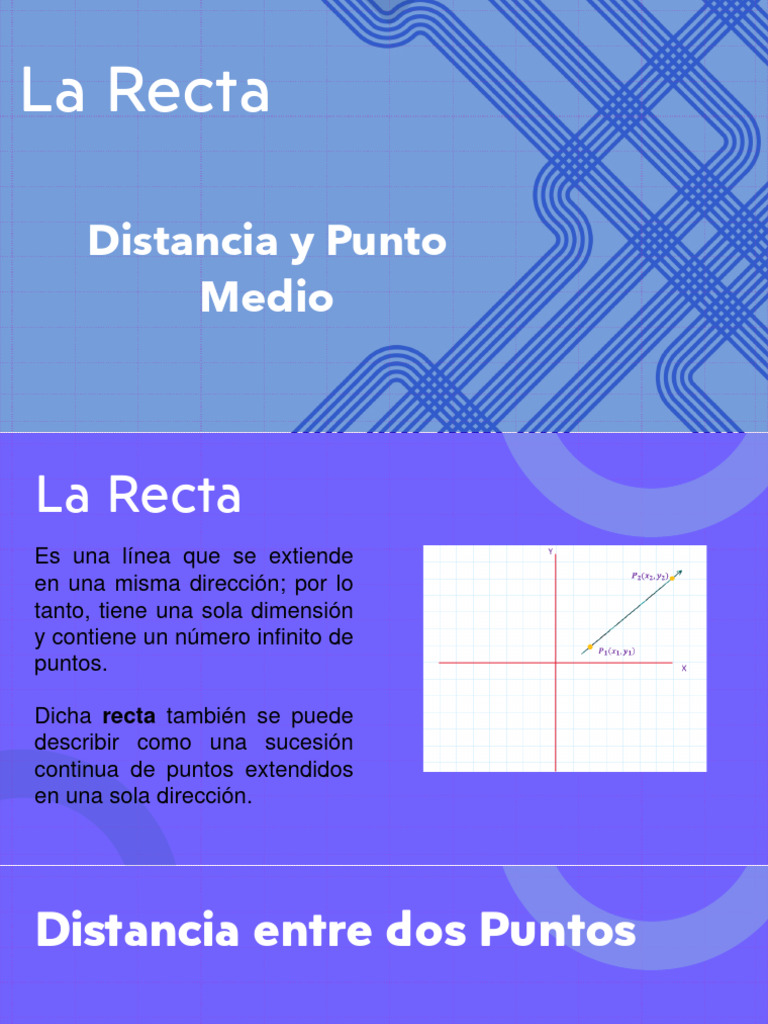 La Recta | PDF | Línea (geometría) | Objetos matemáticos
