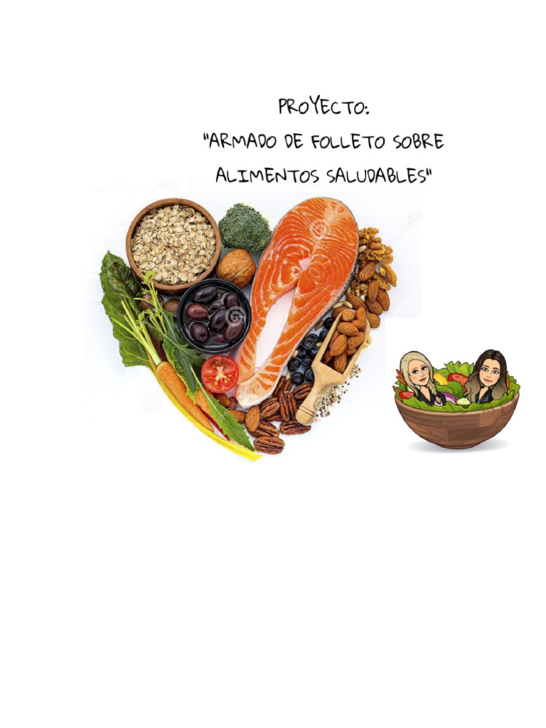 Proyecto Alimentos Saludables. Andamos Creando | PDF | Alimentos ...