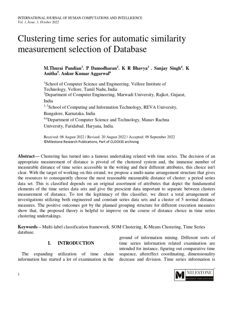 CLuster Time Series | PDF | Cluster Analysis | Information