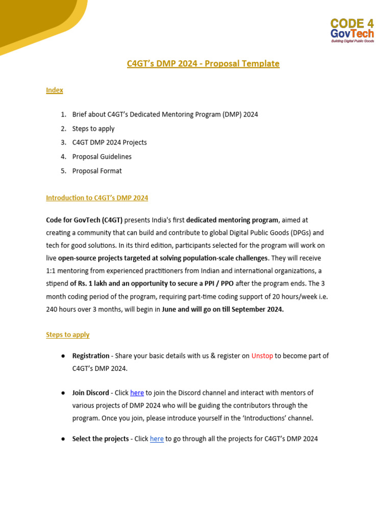 Proposal Template DMP 2024 2 | PDF | Computing