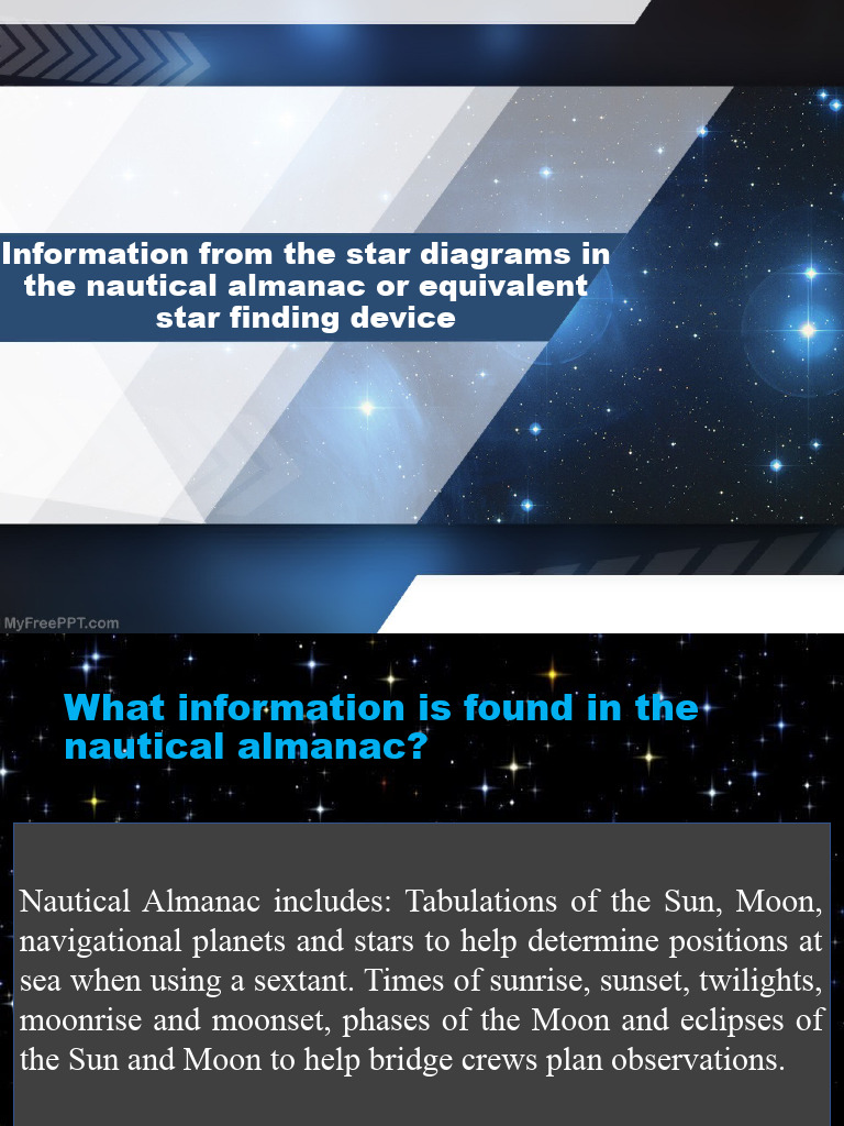 Information From the Star Diagrams in the Nautical | PDF | Stars ...