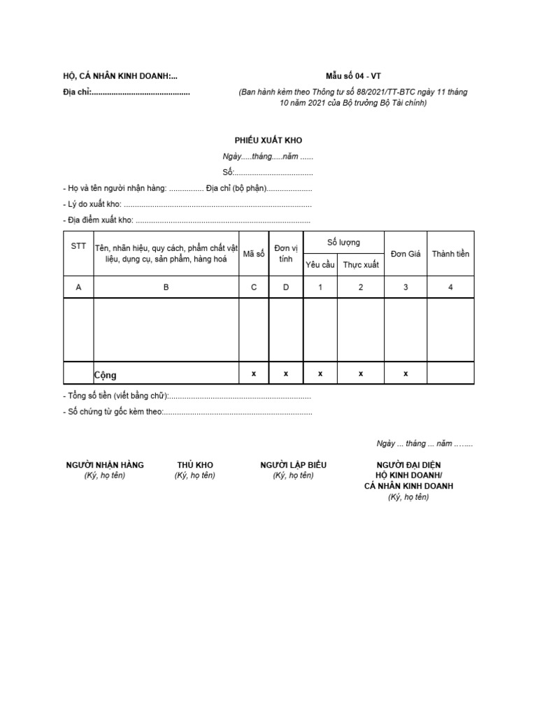 phieu-xuat-kho | PDF