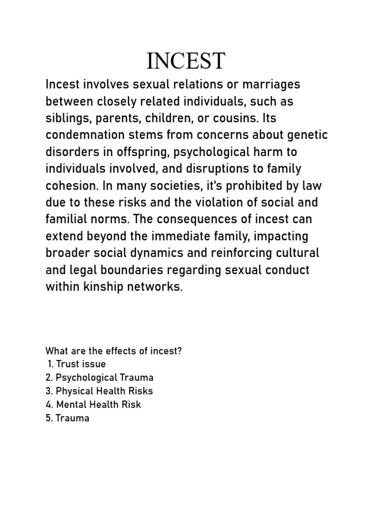 Incest | PDF