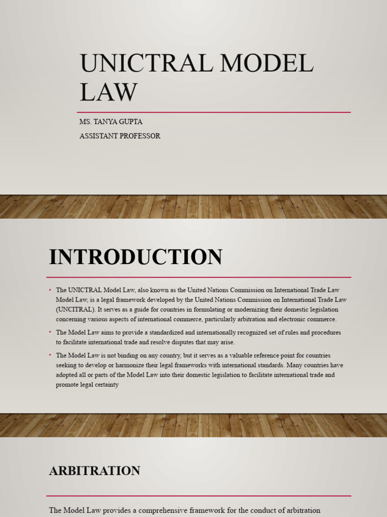 Unictral Model Law | PDF | Mediation | Arbitration