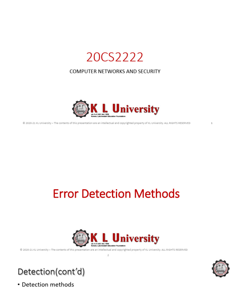 CRC & Error Detection Guide | PDF | Error Detection And Correction | Abstract Algebra