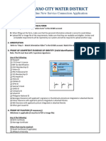 Nawasa Application Form | PDF | Affidavit | Tap (Valve)