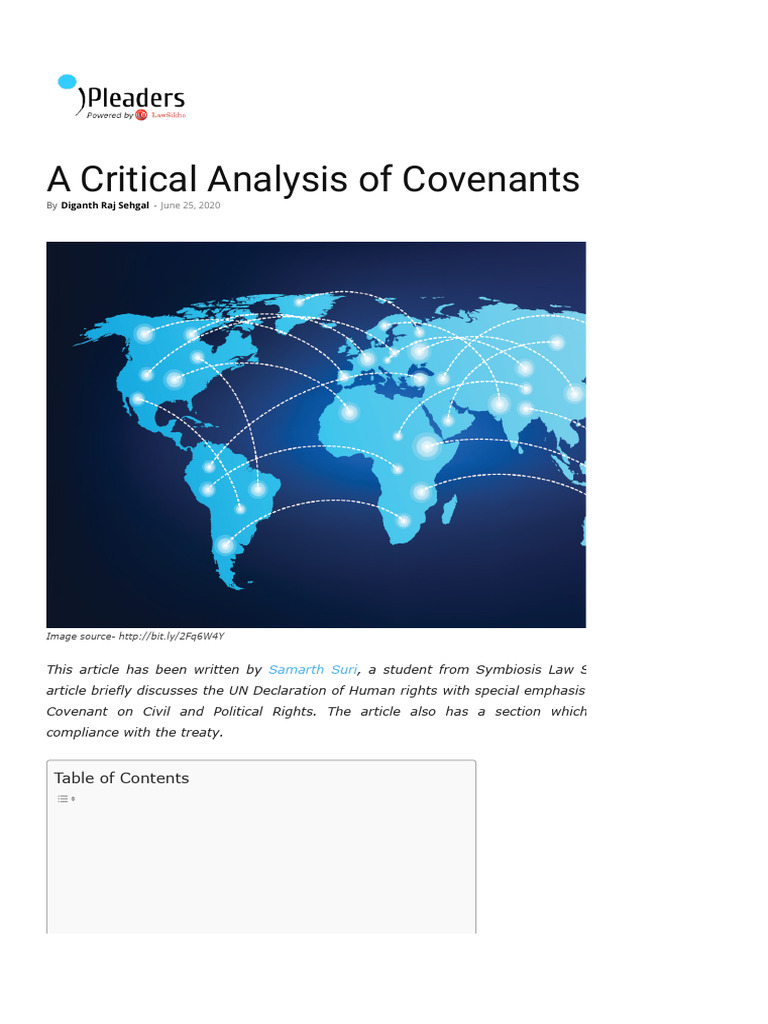 Analysis of 1966 Human Rights Covenants | PDF | Human Rights | European ...