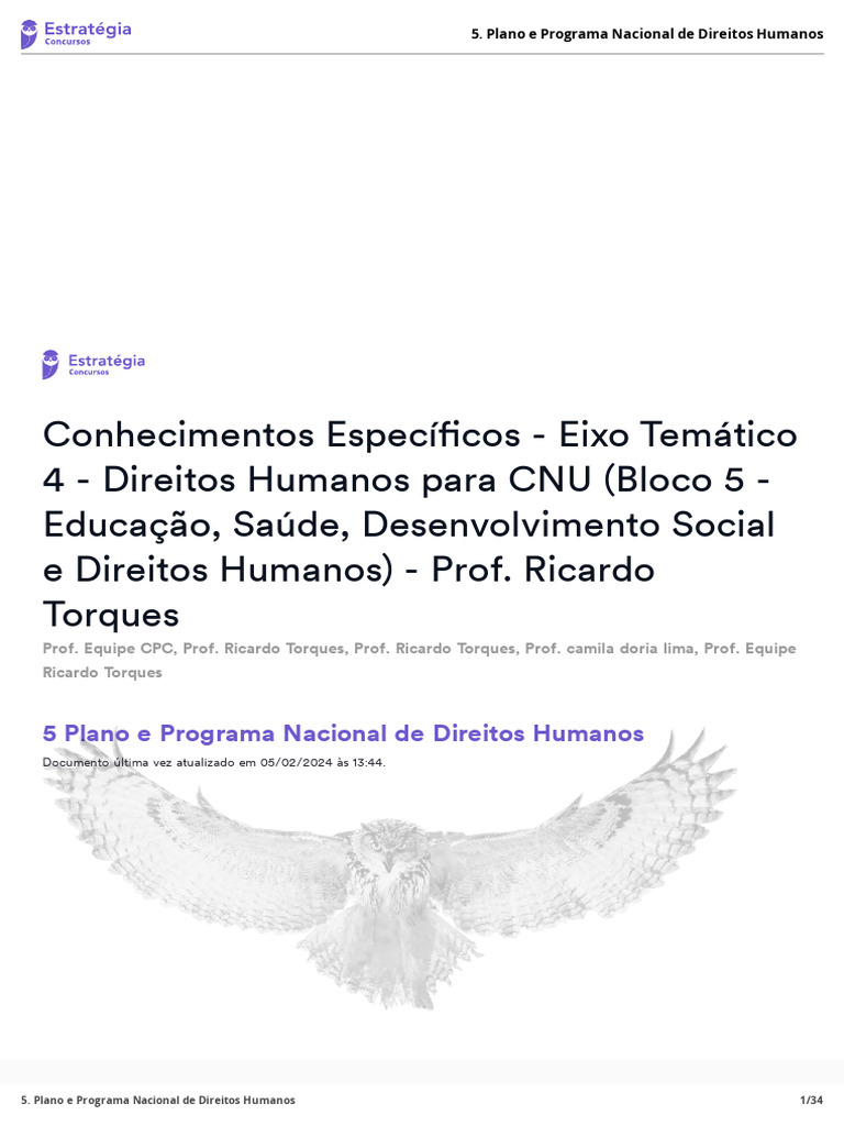 Guia para Concursos: Direitos Humanos | PDF | Democracia | Ideologias ...