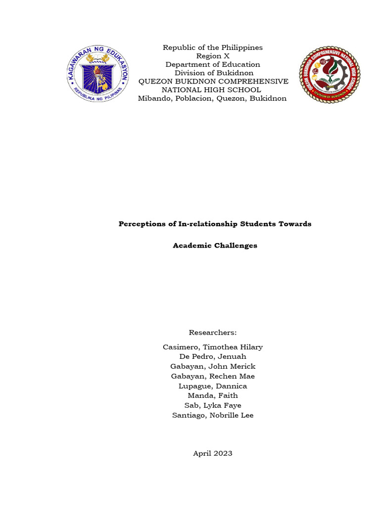 In-Relationship Students' Academic Insights | PDF | Intimate ...
