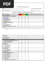 HOD Curriculum Monitoring Tool Template | PDF