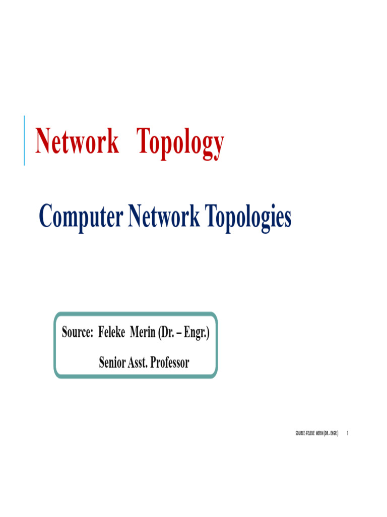 Computer Network Topologies Guide | PDF | Network Topology | Computer ...