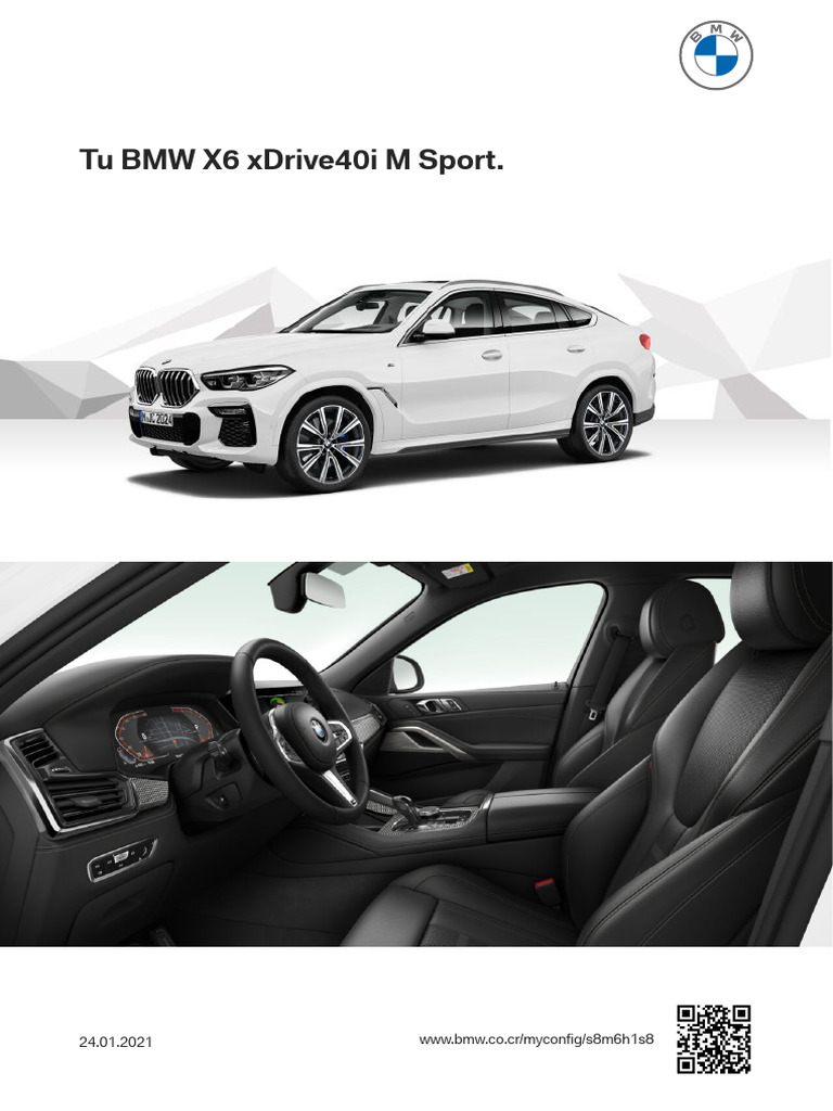 BMW_X6_xDrive40i_M_Sport_2021-01-24 | PDF | BMW | Vehículos de lujo