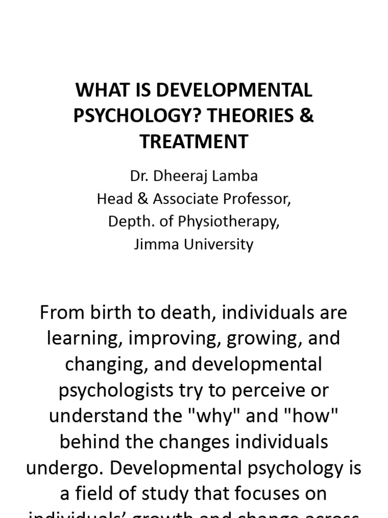 What Is Developmental Psychology | PDF | Developmental Psychology ...