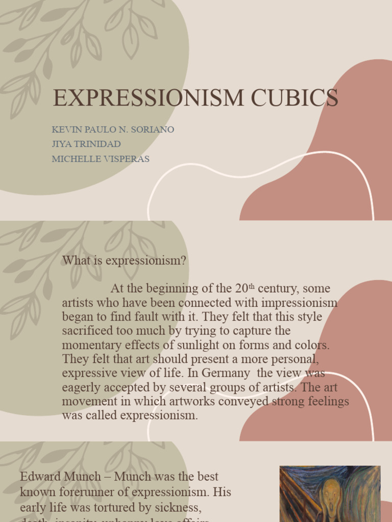 Expressionism Cubism | PDF | Cubism | Expressionism