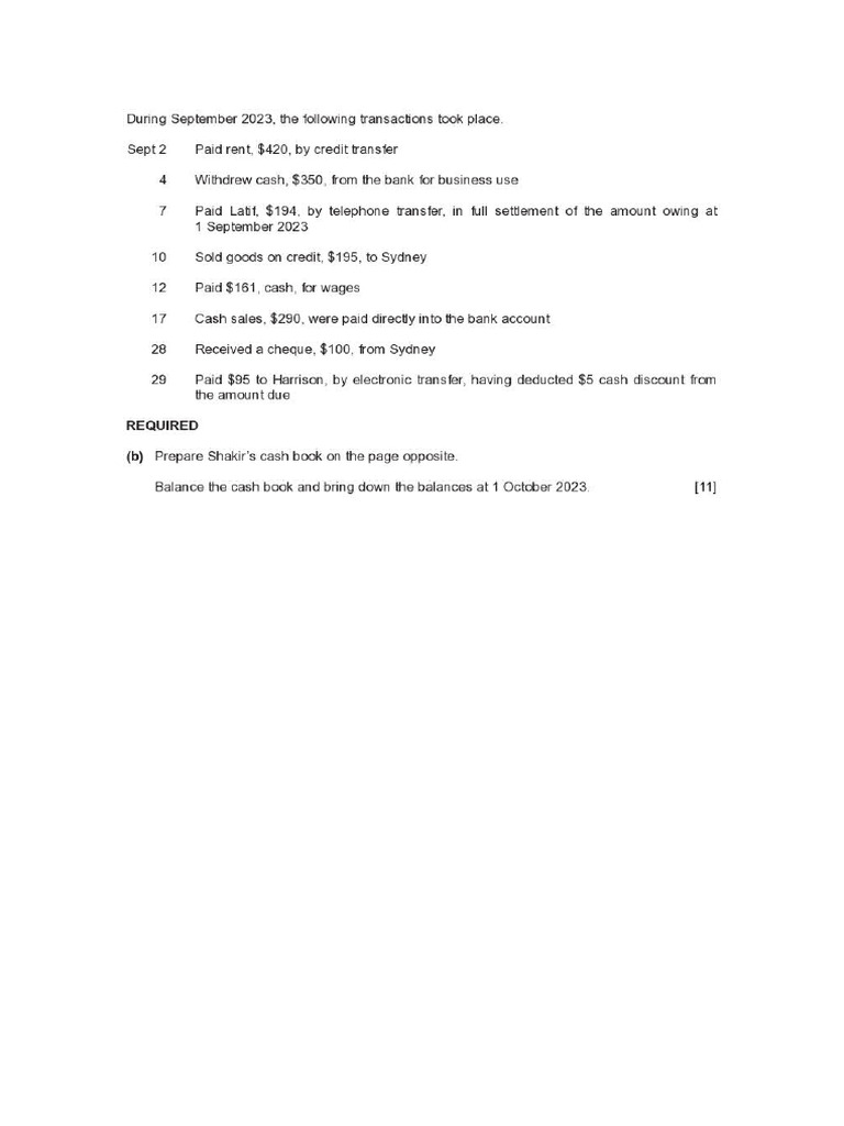 IGCSE Accounting Answer Keys | PDF