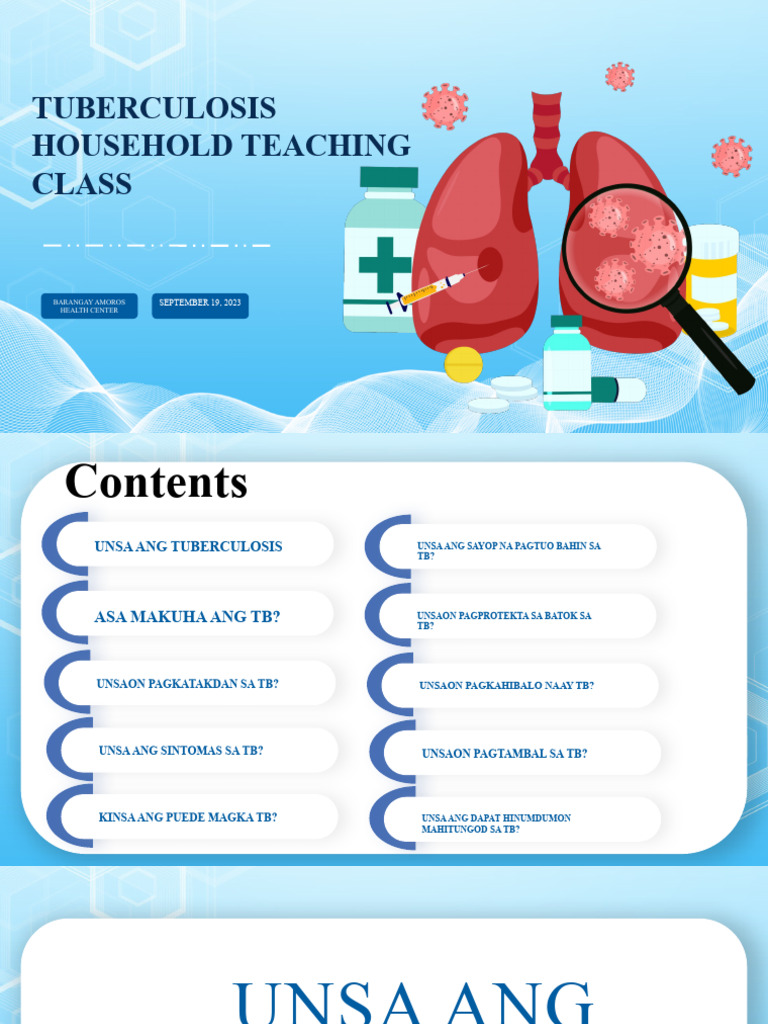 Tuberculosis Household Teaching Class | PDF