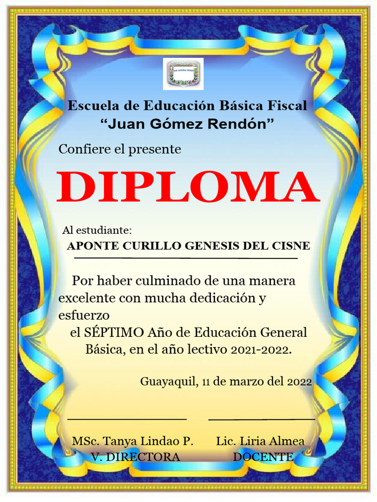 Diplomas Septimo | PDF
