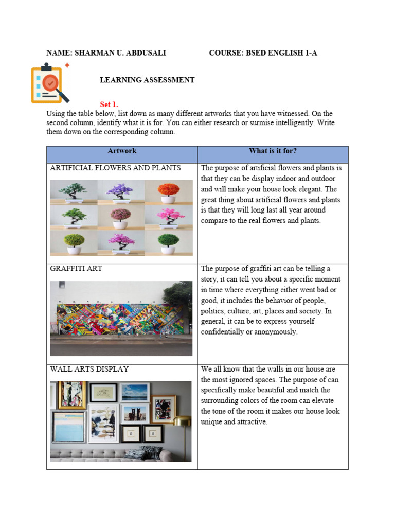 Art Module 2 Activity 3 | Download Free PDF | Memory | Cognitive Science