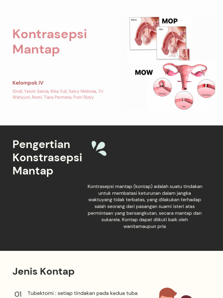 Panduan Kontrasepsi Mantap: Tubektomi & Vasektomi | PDF