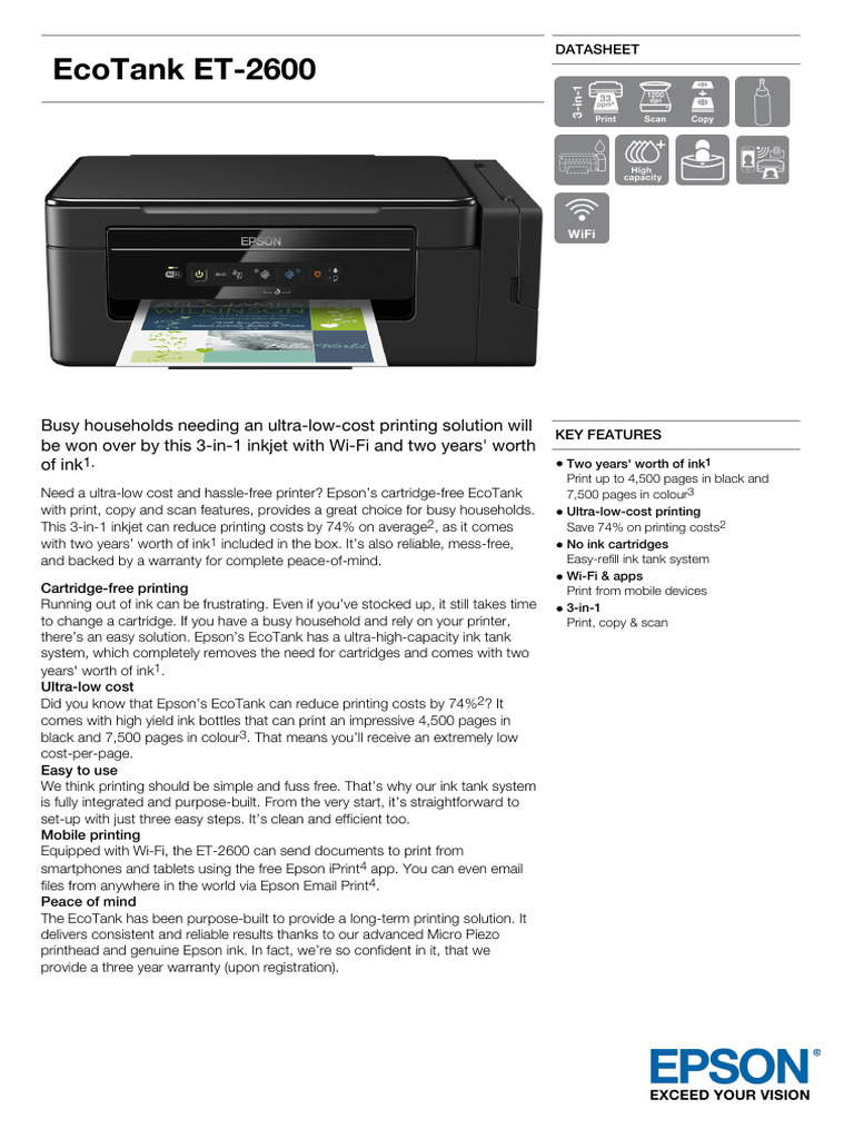Et 2600 | PDF | Printer (Computing) | Office Equipment