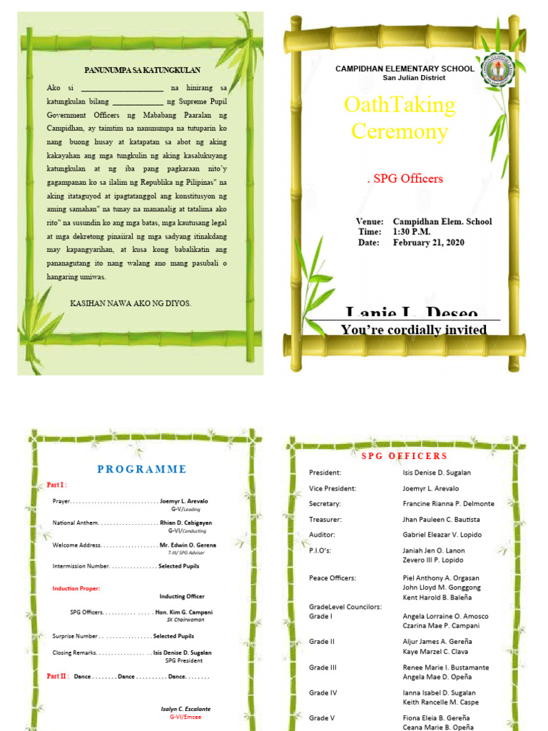 Induction Program SPG 2020 | PDF