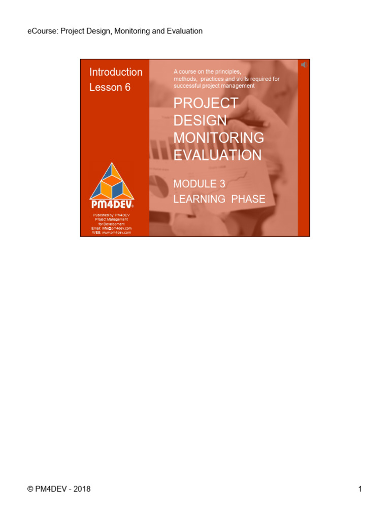 Project Design Monitoring and Evaluation | PDF | Educational Technology | Reflective Practice