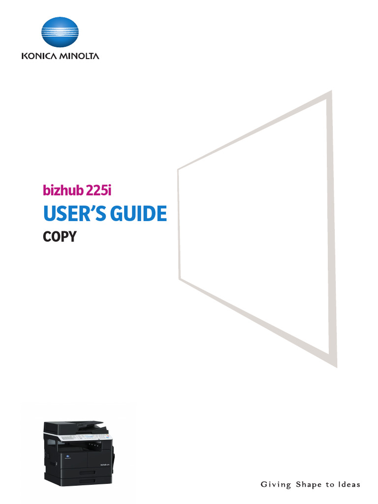 Bizhub-225i Copy en 1-1-0 | PDF | Printer (Computing) | Image Scanner