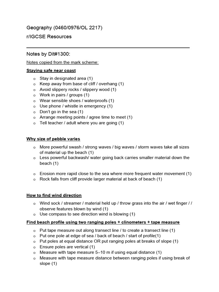 Geography Resources by Dit | PDF | Beach | Earth Sciences