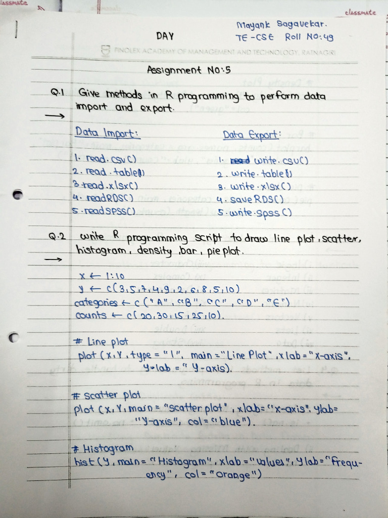 DAV Assign5 | PDF | Outlier | Data Analysis