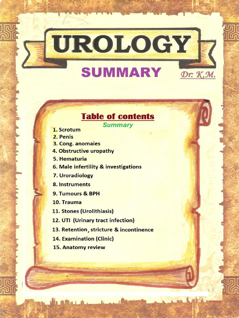2 - Urology Summary | PDF